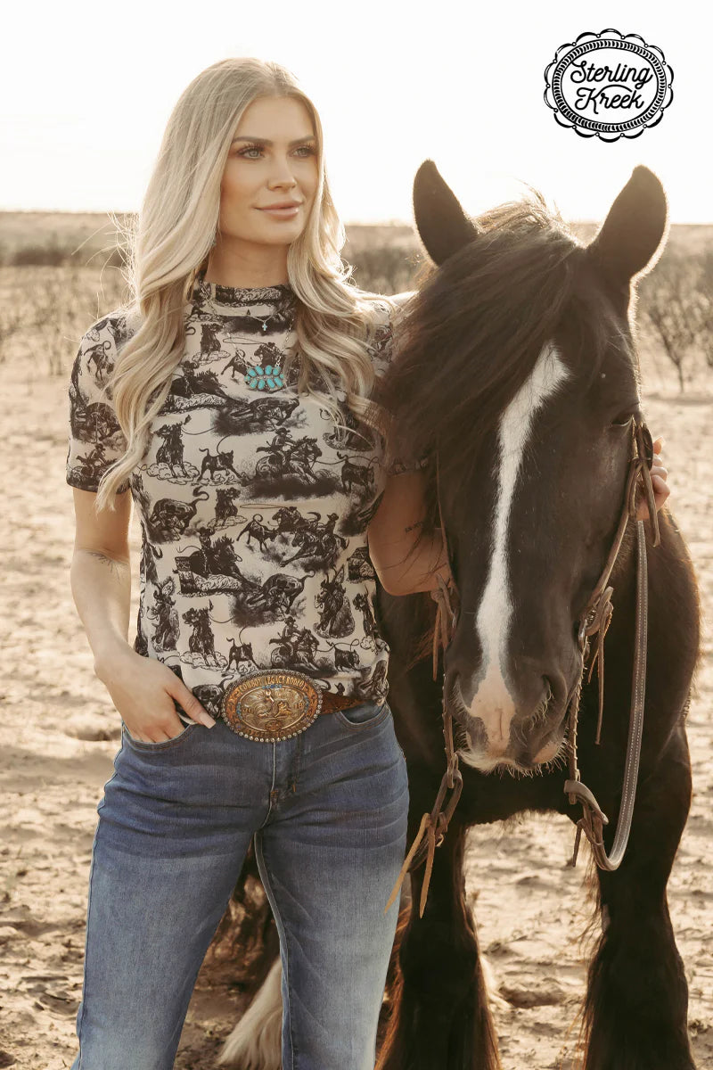 RODEO ROAD MESH TOP – Romancin' the Range Boutique